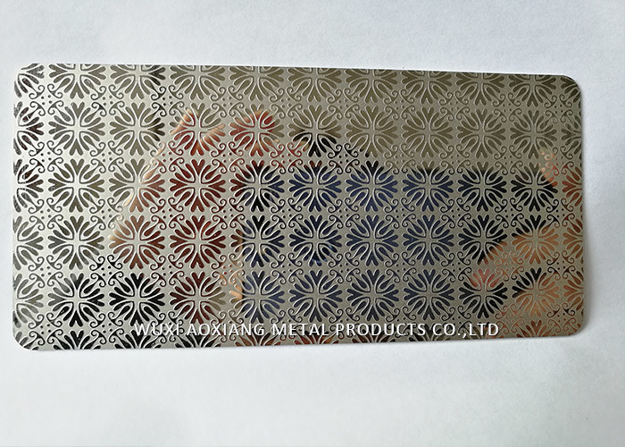 201 / 304 Stainless Steel Slit Edge Plate Etching Surface Finish 1219mm ...